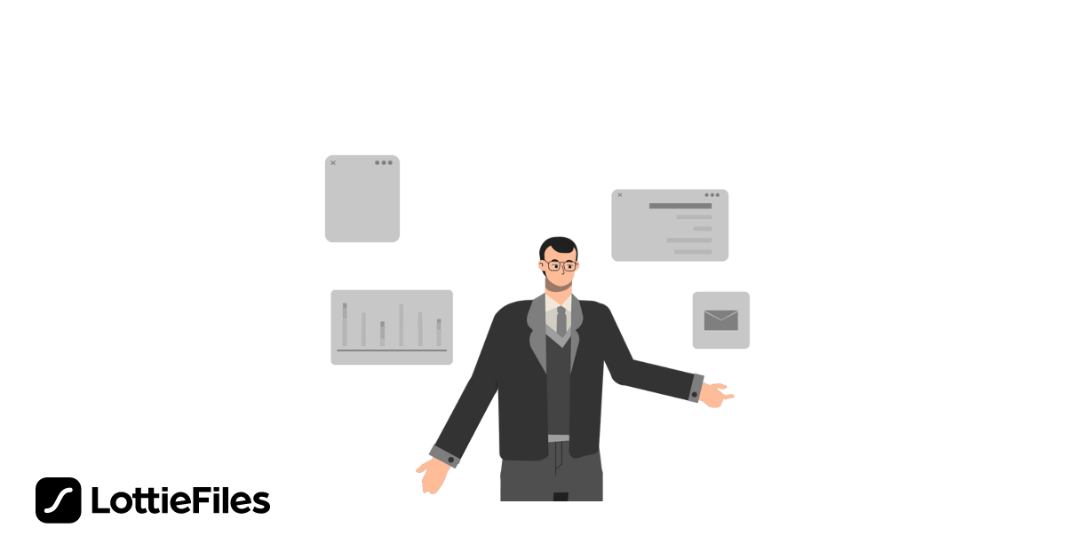 Free Data Analyst Animation by Wildan | LottieFiles