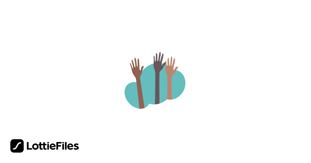 Free Three waving hands Animation by Sudip Adhikary | LottieFiles