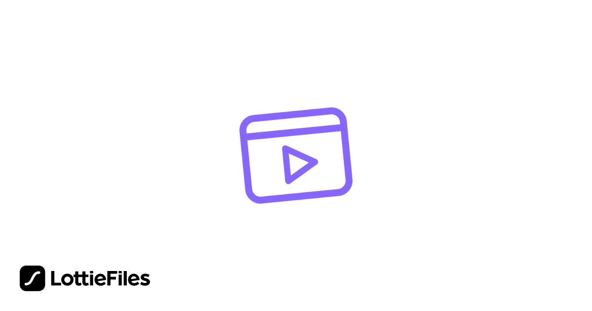 Free Window Play Icon Animation Animation by James | LottieFiles