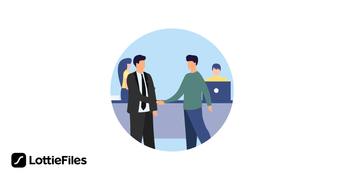 Free Hand shake Animation by Michel | LottieFiles
