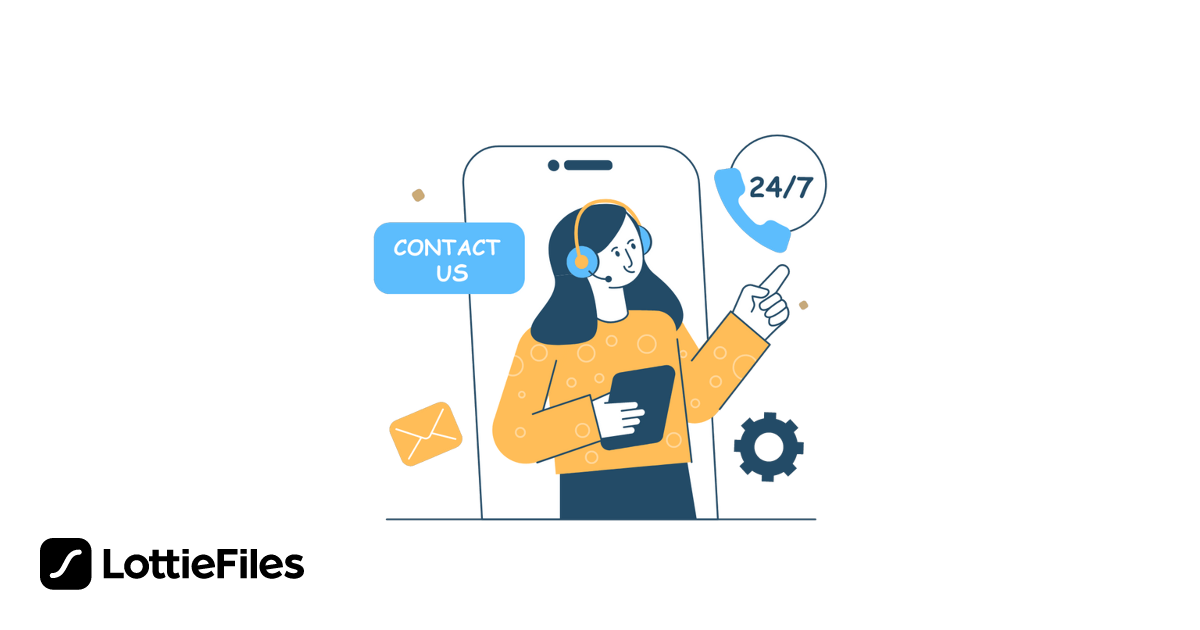 Free Contact Us Animation by Jan Tejano | LottieFiles