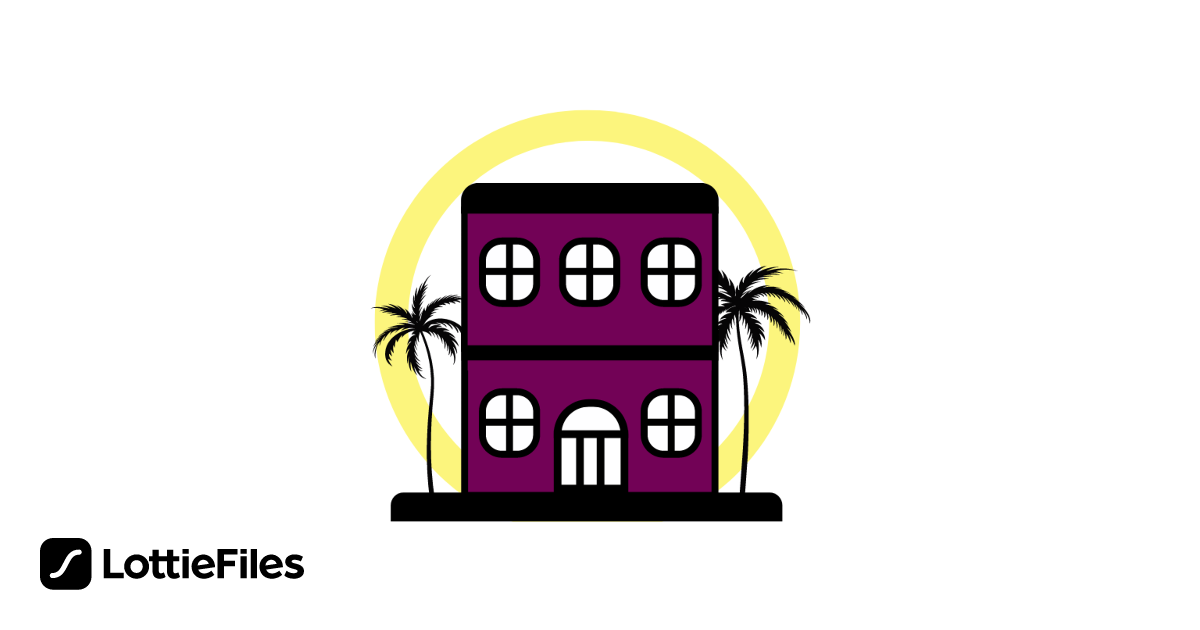 Free Purple Hotel Animation by leander dsouza | LottieFiles