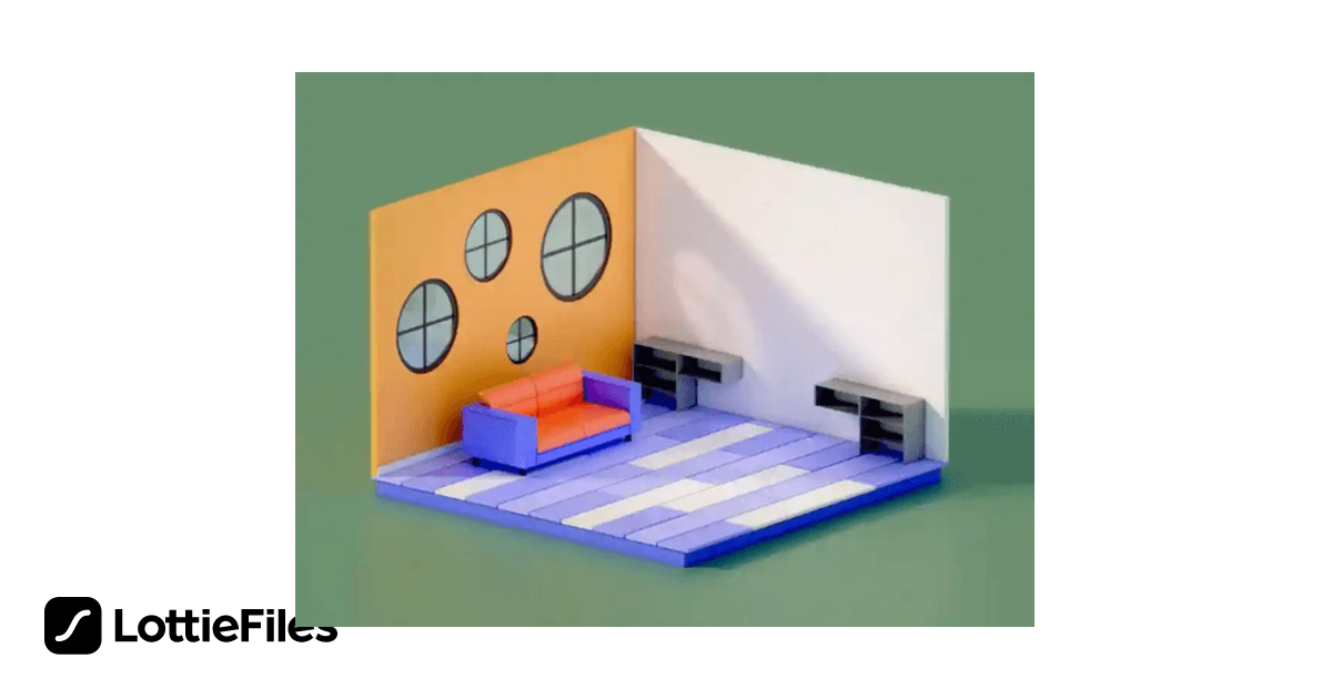 Free 3D Living Room Animation by Irfan | LottieFiles