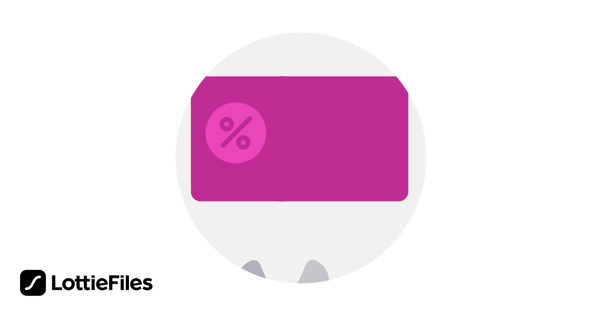 Free cute ticket Animation by timer FK | LottieFiles