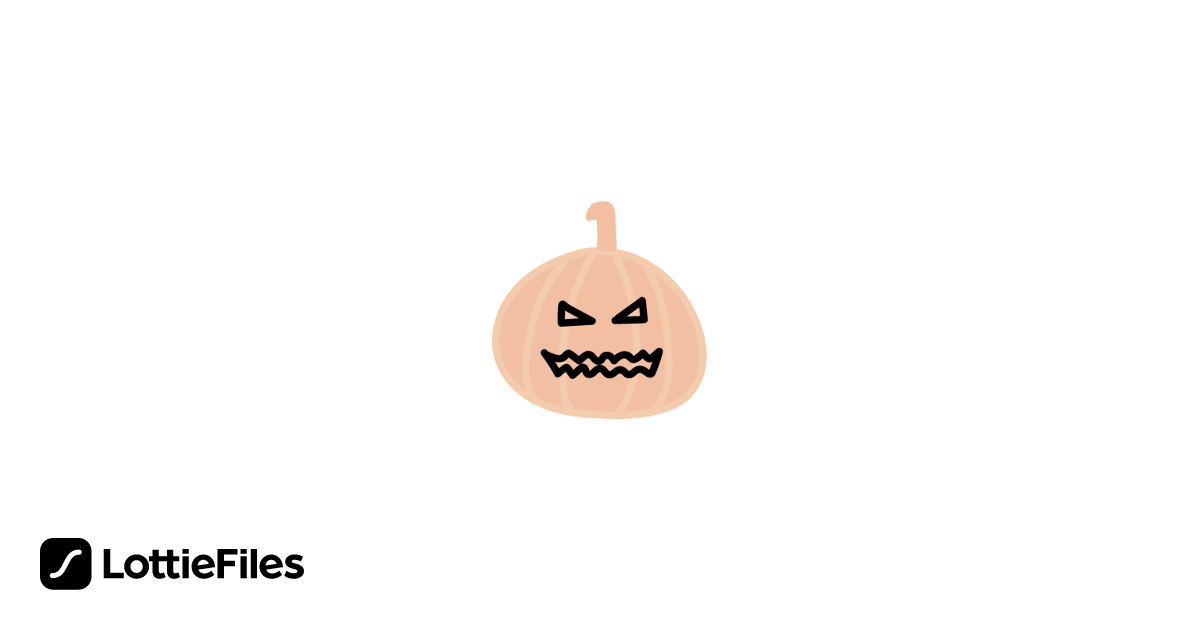 Free Halloween Scary Pumpkin Animation by Angel | LottieFiles