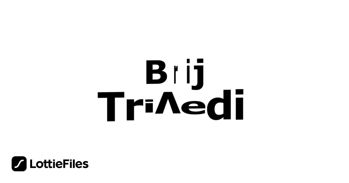 Free Brij trivedi logo animation Animation by Brij | LottieFiles
