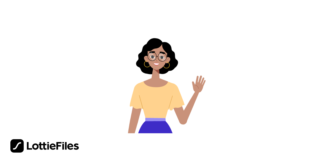 Free Waving Animation by Akshay V Prabhu | LottieFiles