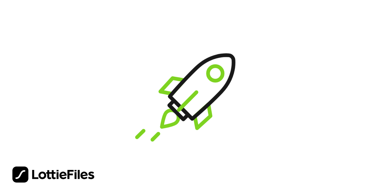 Free Rocket Ship Green Animation by Toby Allen | LottieFiles