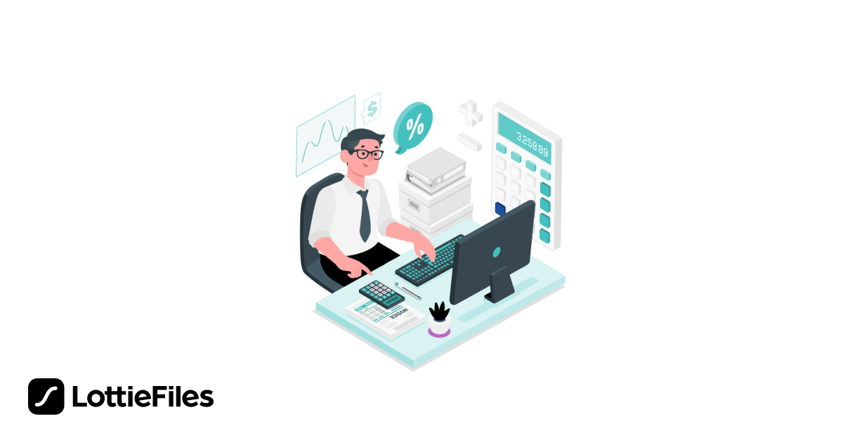 Free Accountant Animation by Jana | LottieFiles