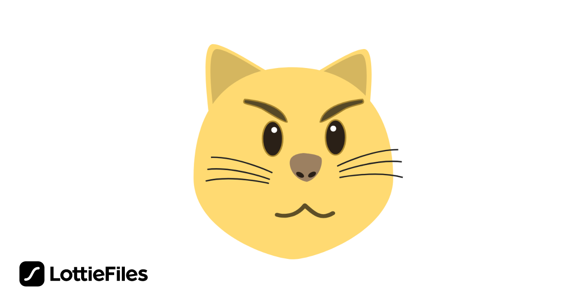 Free Cute cat emoji! Animation by Bùi Vịnh | LottieFiles