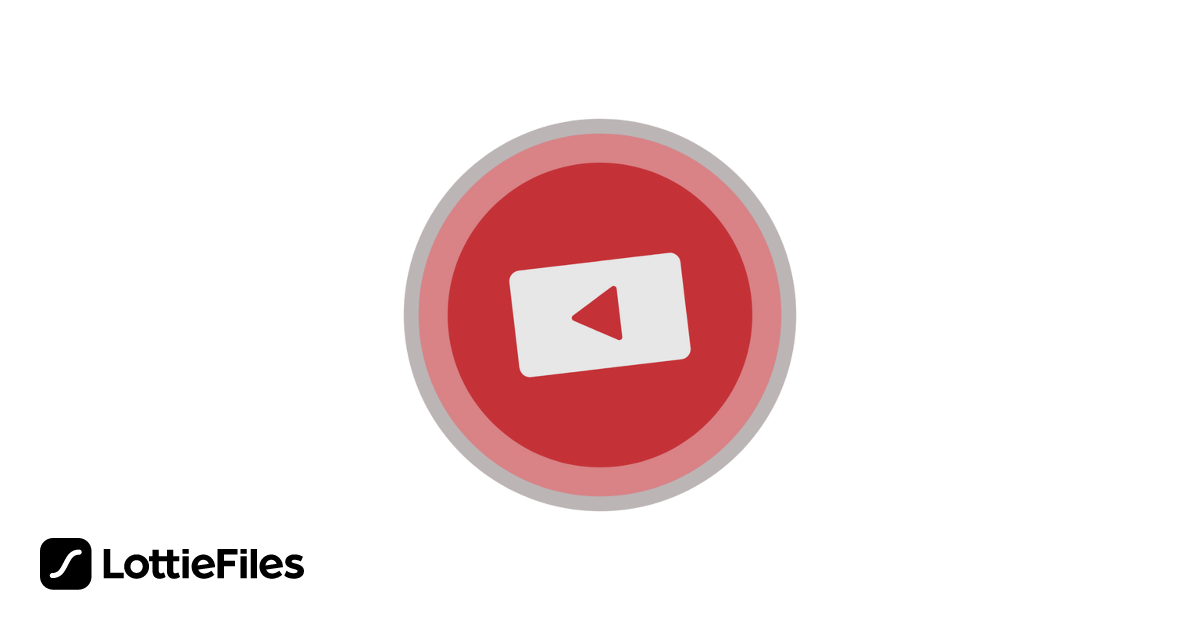 Free YouTube logo Animation by Israr | LottieFiles