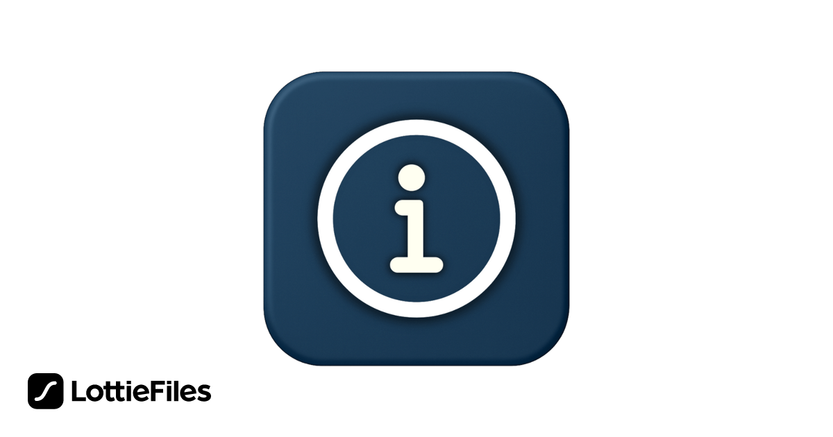 Free Information Icon Animation by Joshua | LottieFiles
