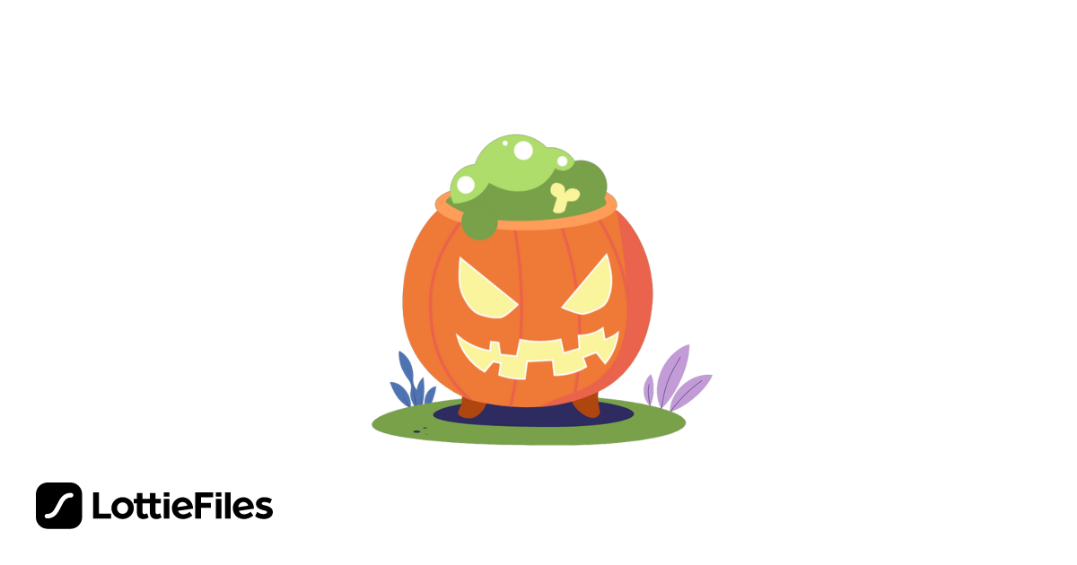 Free Bubbling Halloween Pumpkin Animation by Abel | LottieFiles