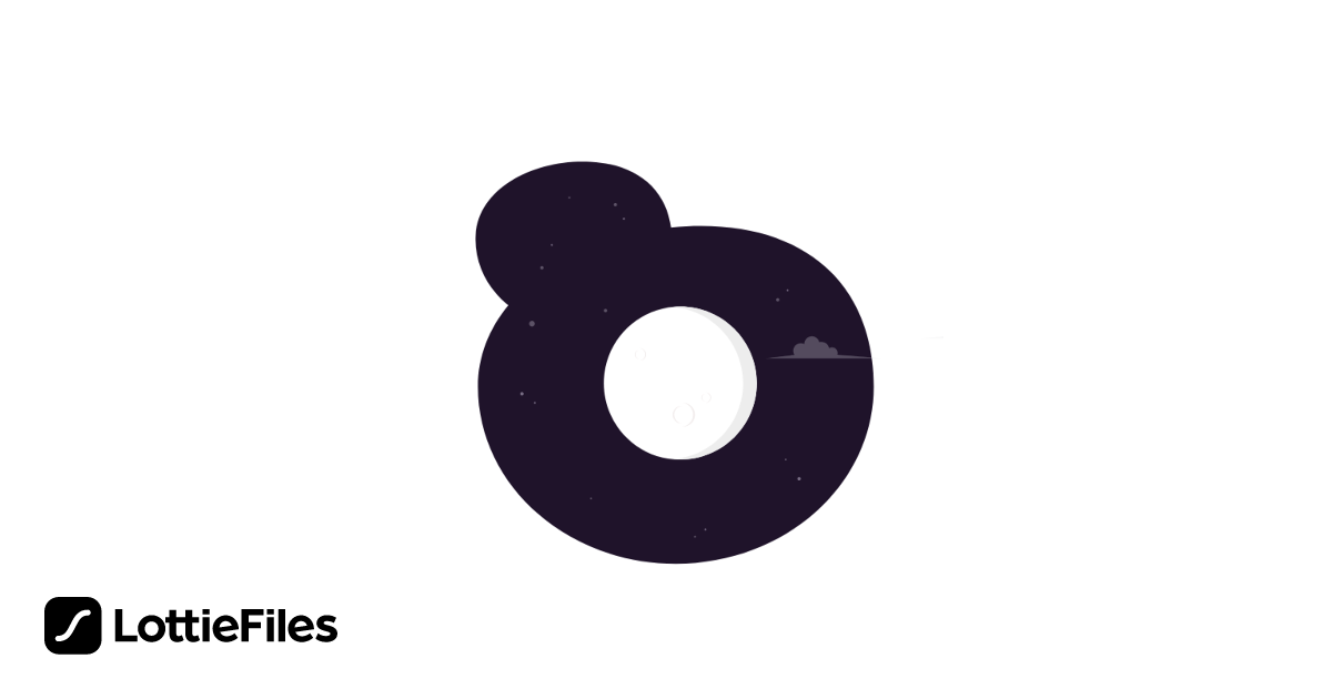 Free moon Animation by Dennis Rieth | LottieFiles