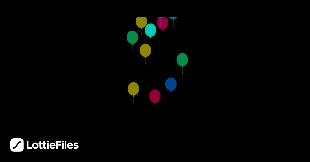 Free Balloons with String Animation by Romo Islam | LottieFiles