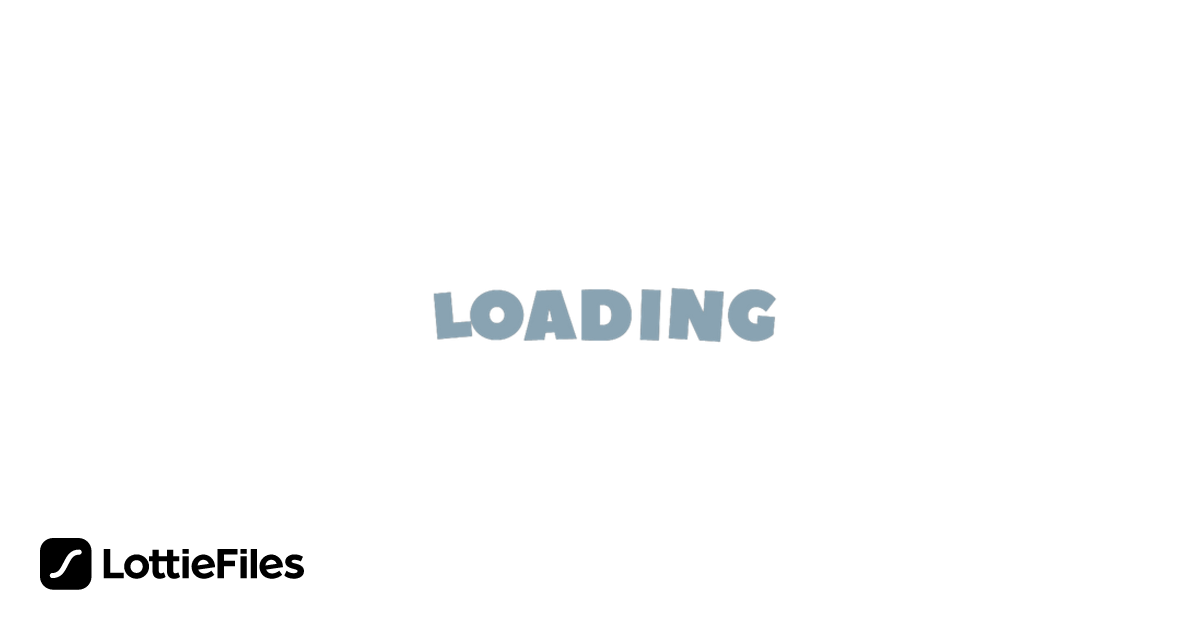 Animación gratuita de Loading Text Animation por Catya Wido | LottieFiles