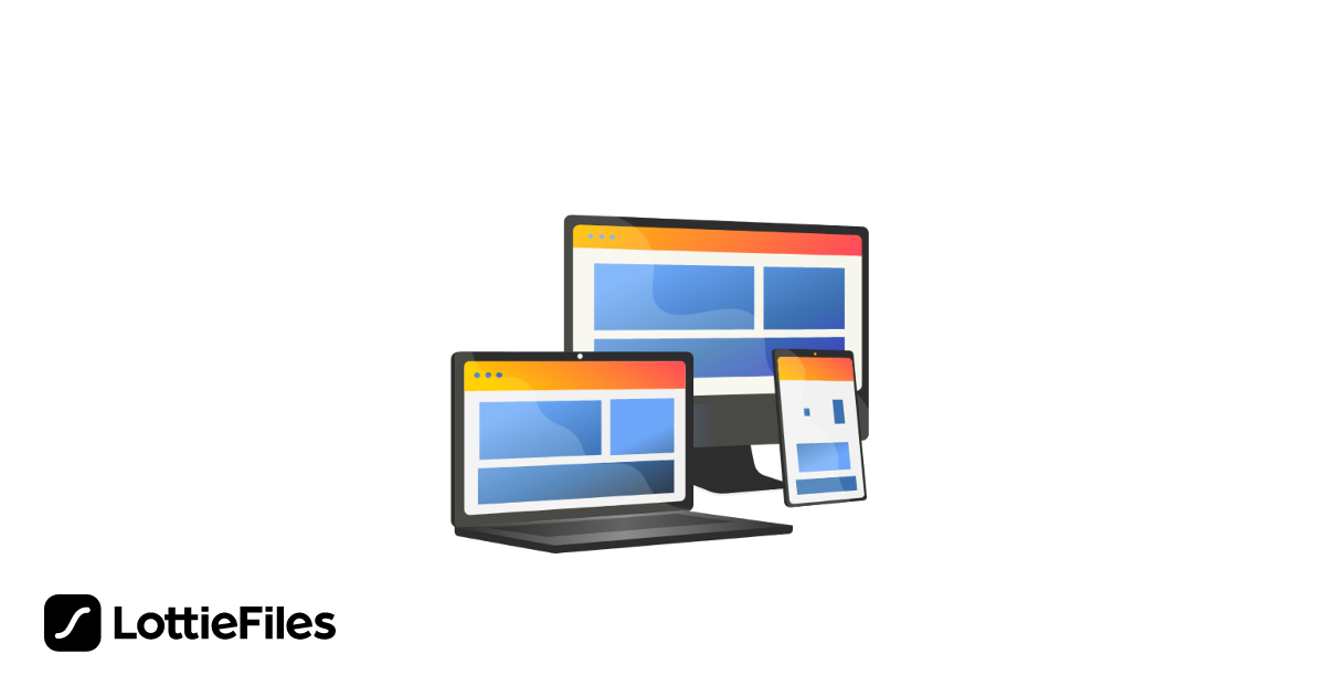 Free Responsive Web Design Animation by Can | LottieFiles
