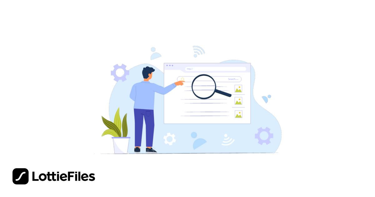 Free Search Concept Animation by Mehboob Qureshi | LottieFiles