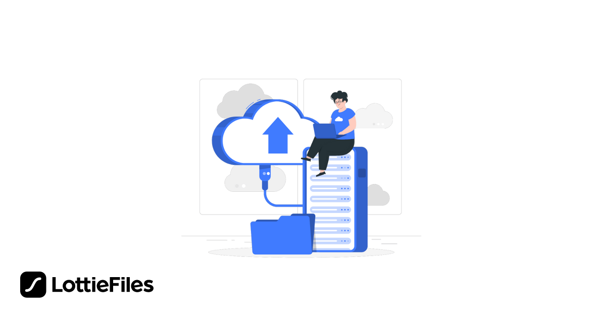 Free Cloud Computing Animation by Asad Hussain | LottieFiles