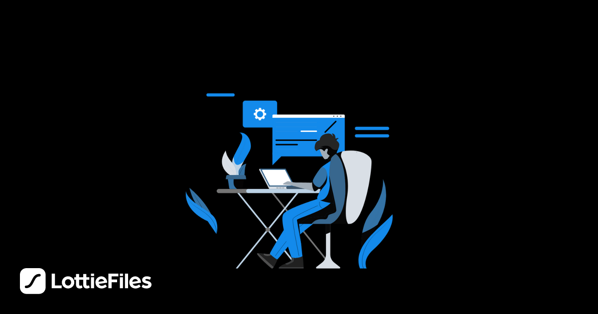 Free person-coding Animation by Yusuf Alsıdik | LottieFiles