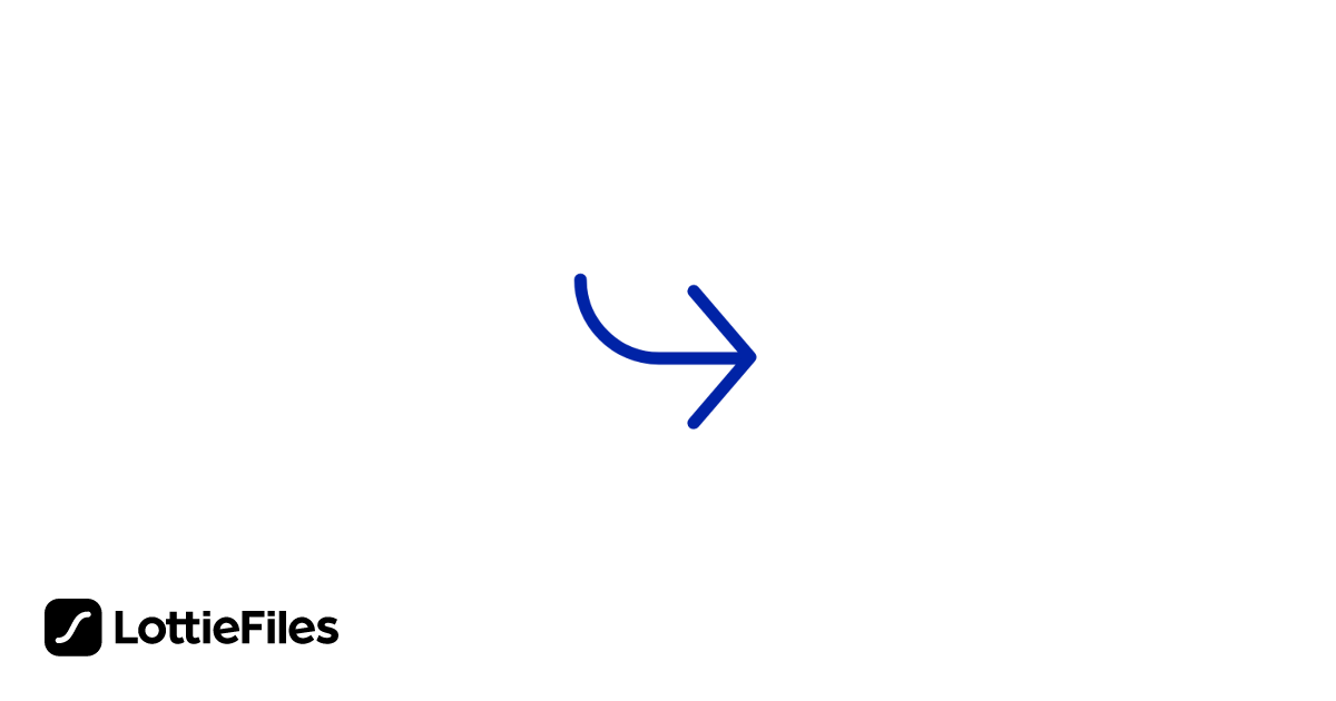 Free Curve Right Arrow Animation by Anil Shebe | LottieFiles