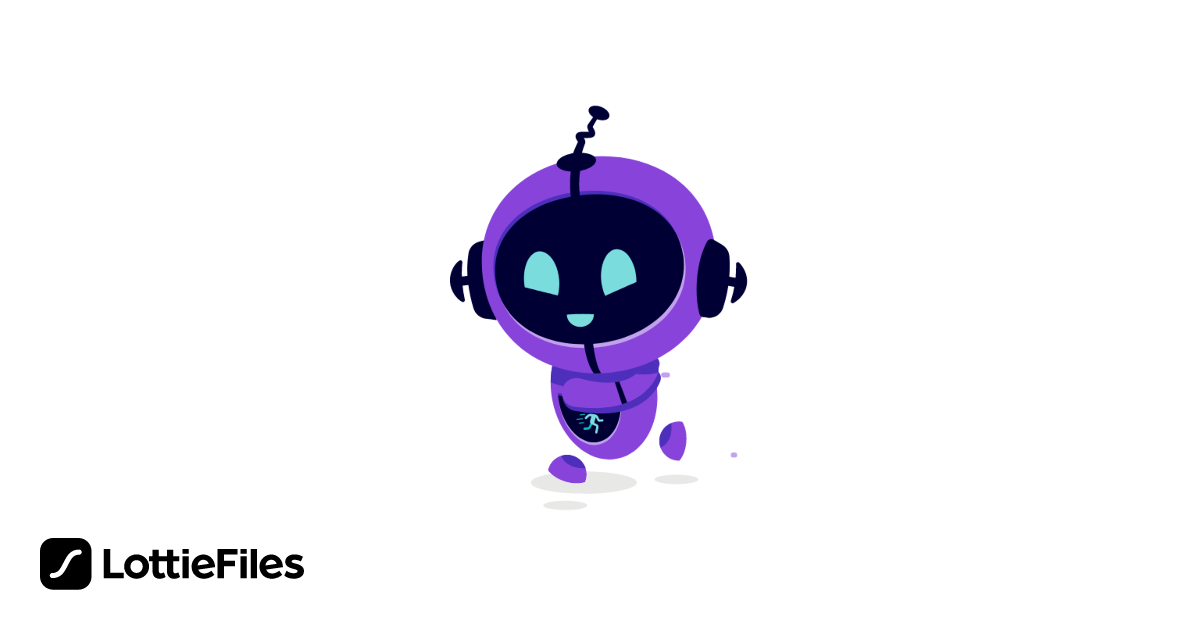 Free Robot run Animation by Lex Komkov | LottieFiles