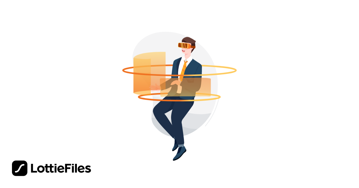 Free Businessman experiences VR glasses lively Animation by Abdul Latif ...