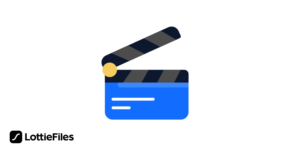 Free Clapperboard Animation by Sanjib | LottieFiles