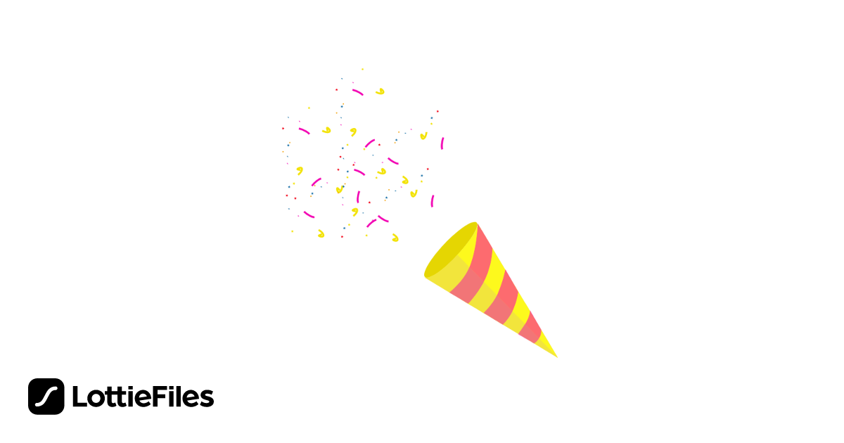 Free Party Popper Animation by Alexander Askoldovich | LottieFiles