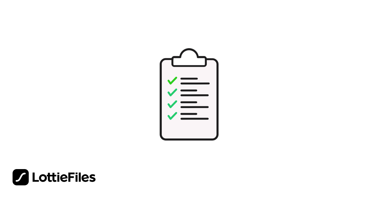 Free checklist Animation by Leticia | LottieFiles