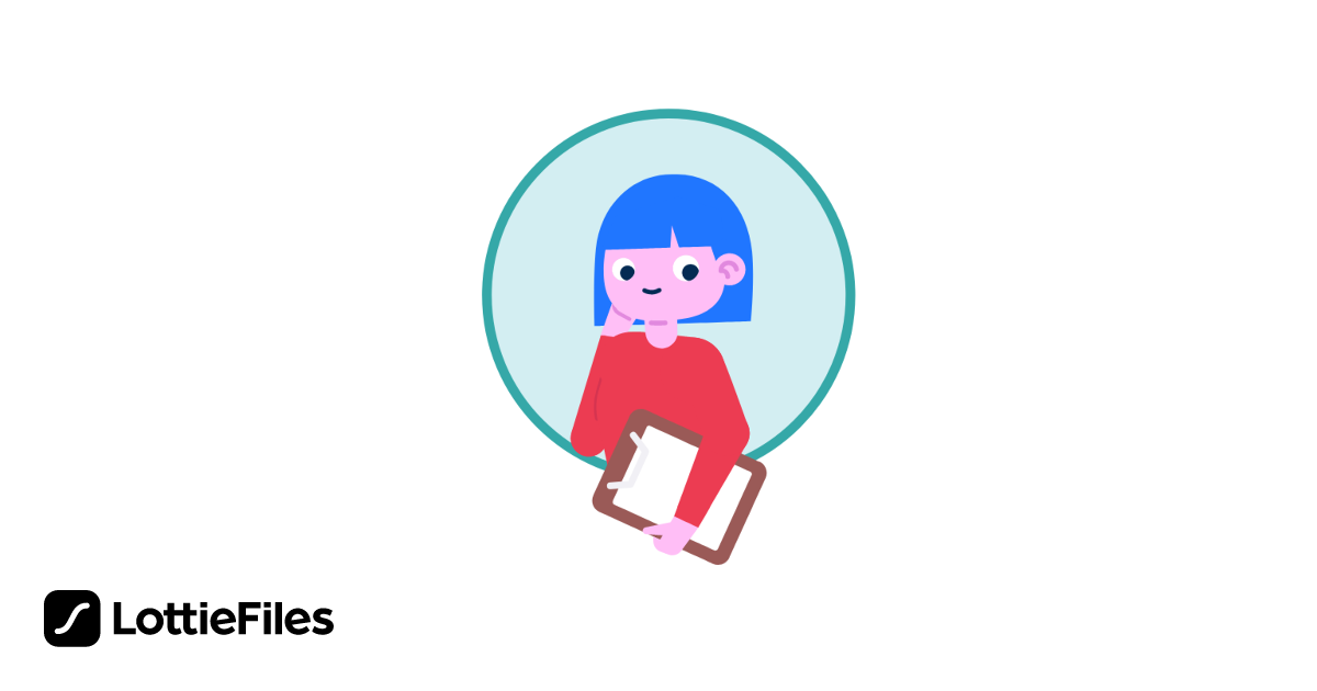 Free thinking girl Animation by Irina | LottieFiles