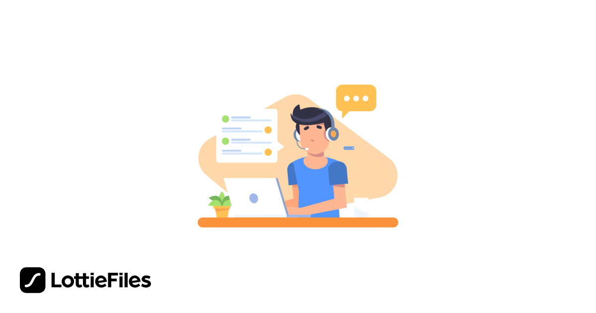 Free Call center Animation by Muhammad Hassan Amin | LottieFiles