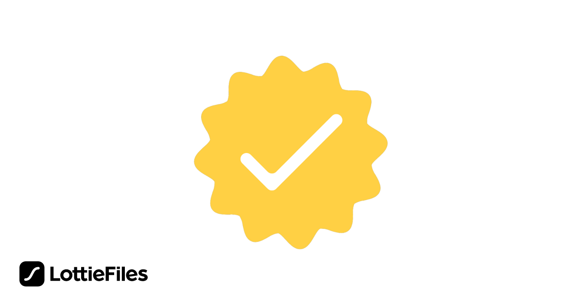 Free Yellow Tick Animation by Anurag Shastri | LottieFiles