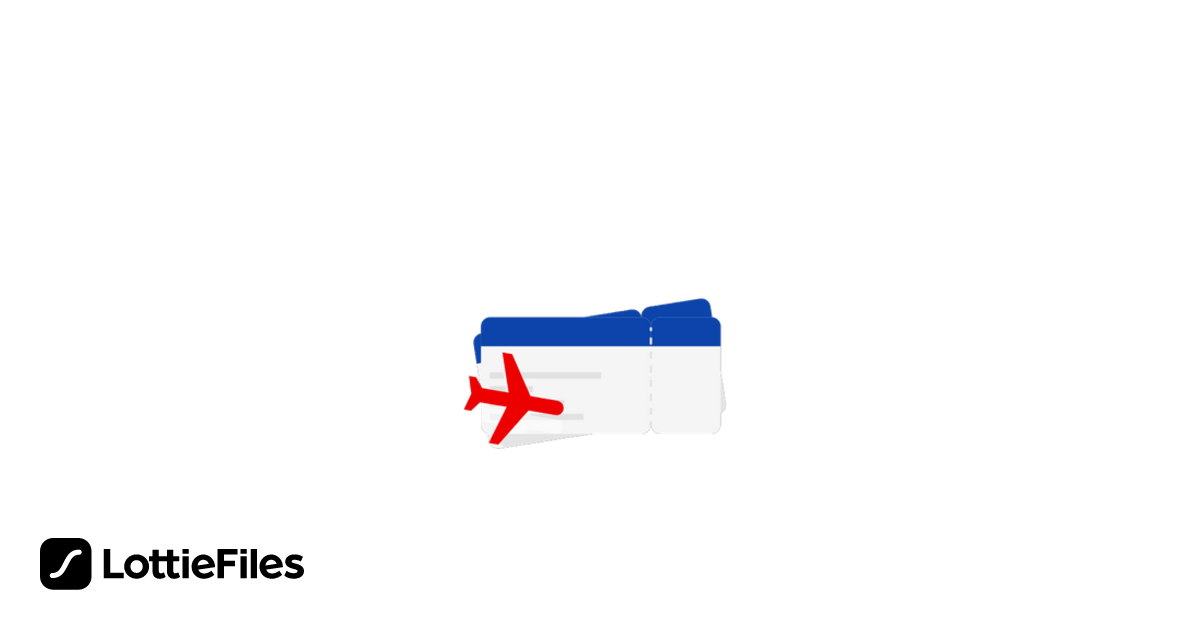 Free Plane Ticket Animation Animation by Minh Phương Nguyễn | LottieFiles
