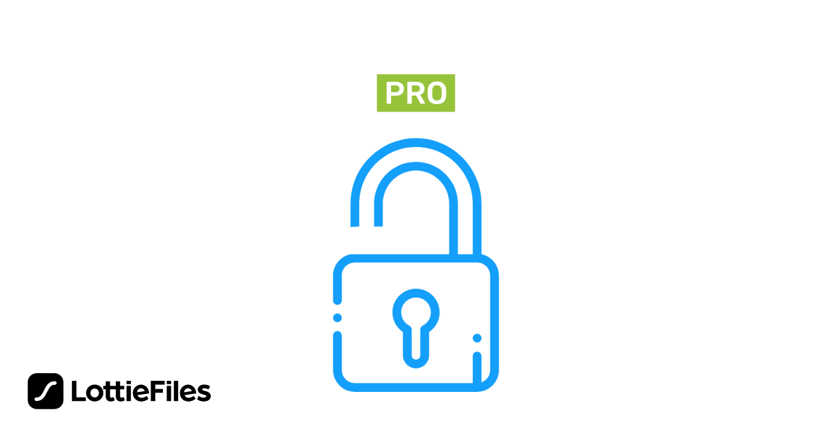 Free Unlock Pro Animation by Nabil Rahman | LottieFiles