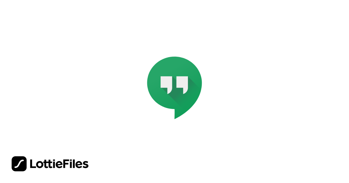 Free Google Icons | Hangouts Animation by Jeffrey Christopher | LottieFiles