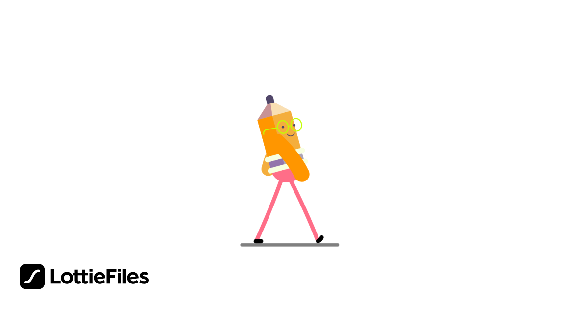 Free Walking Pencil Animation by Bashir | LottieFiles