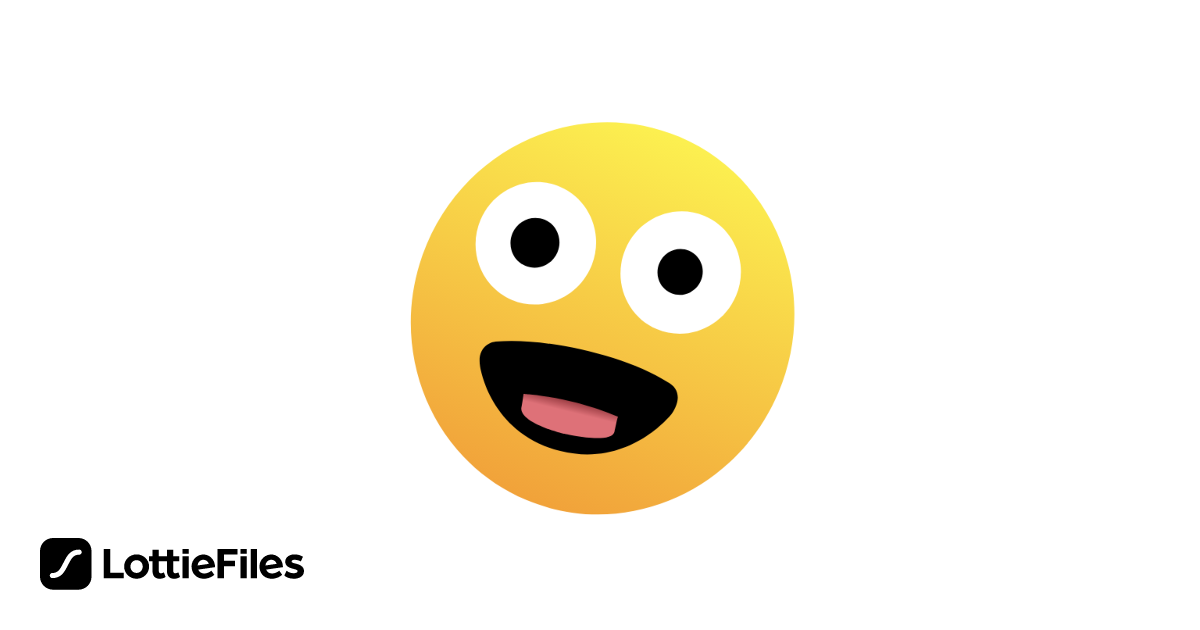 Free Zany face emoji Animation by Jitu | LottieFiles