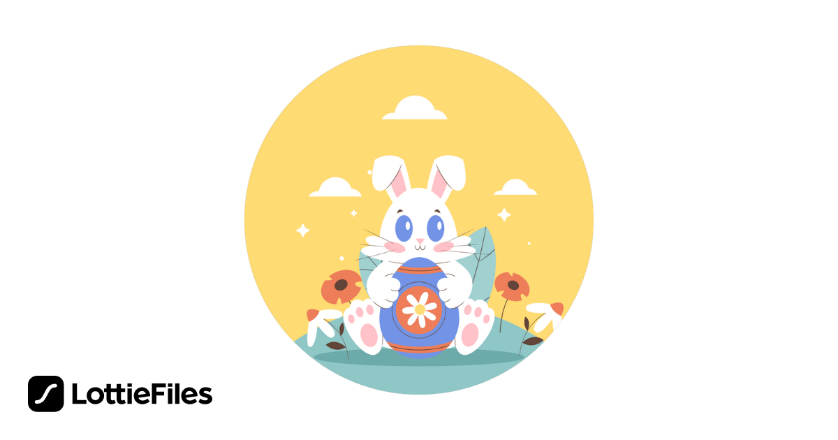 Free Easter Bunny Animation by Brian | LottieFiles