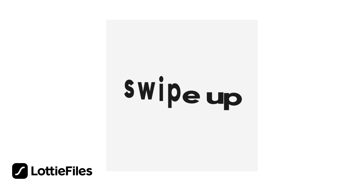 Free Swipe up Animation by Andrey Vagengeym | LottieFiles