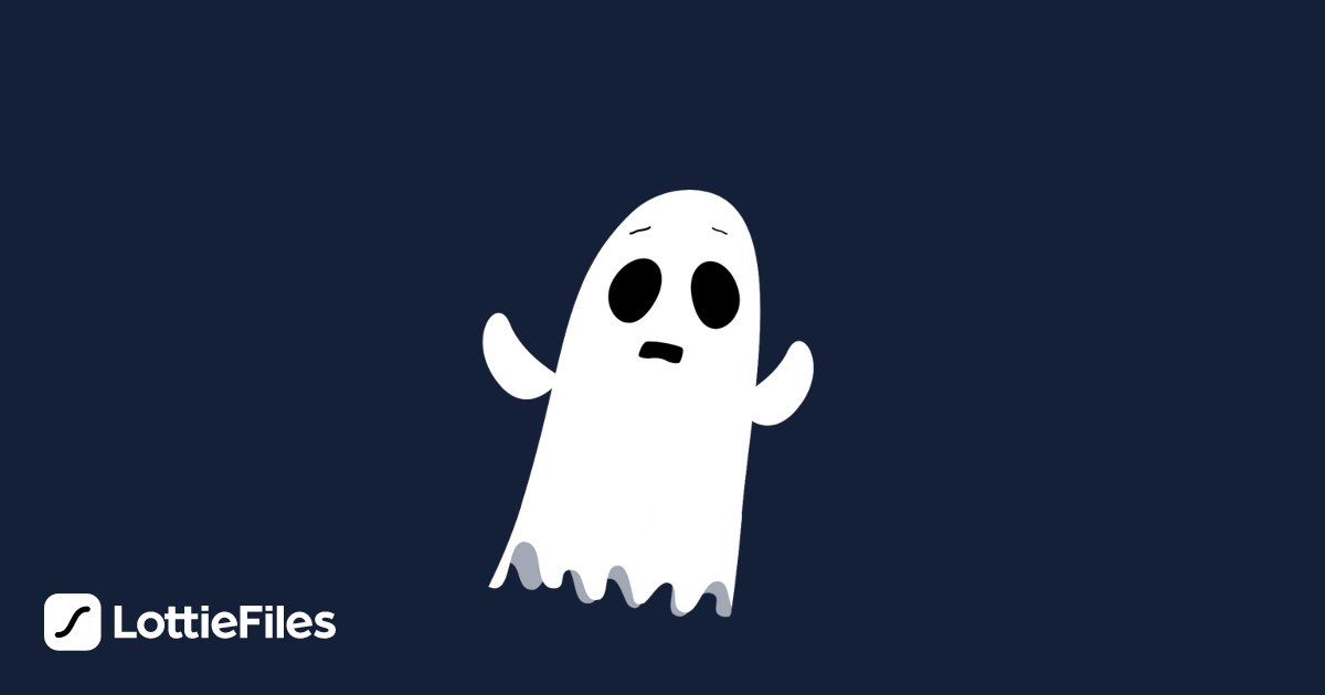 Free Halloween ghost scream Animation by Motion | LottieFiles