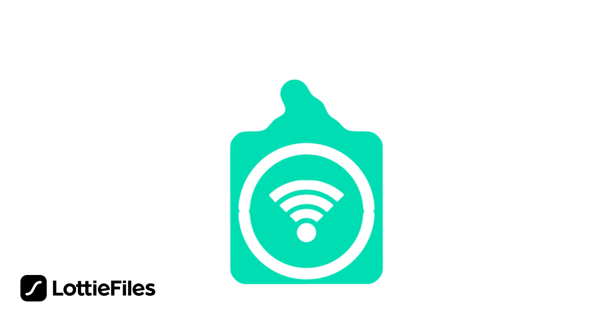 Free WiFi logo bubble Lottie JSON animation Animation by Weblodge ...