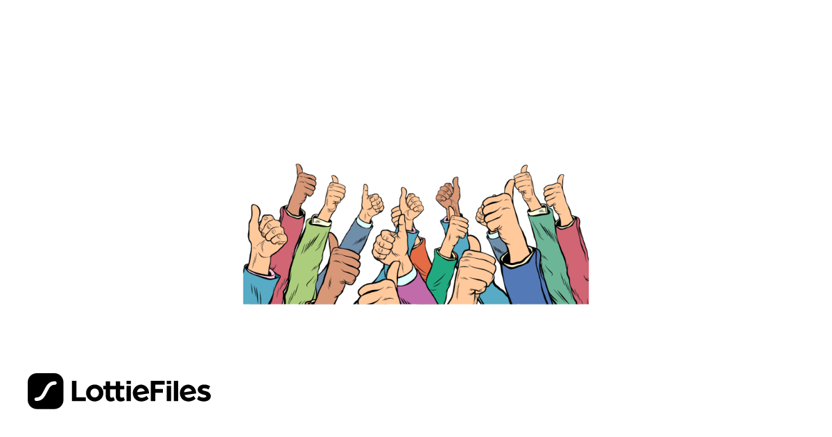 Free Hands like and support Animation by Gil Ben-Yaakov | LottieFiles