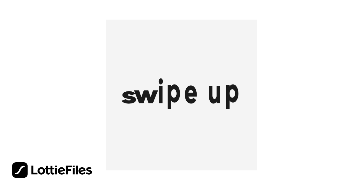 Free Swipe up Animation by Andrey Vagengeym | LottieFiles