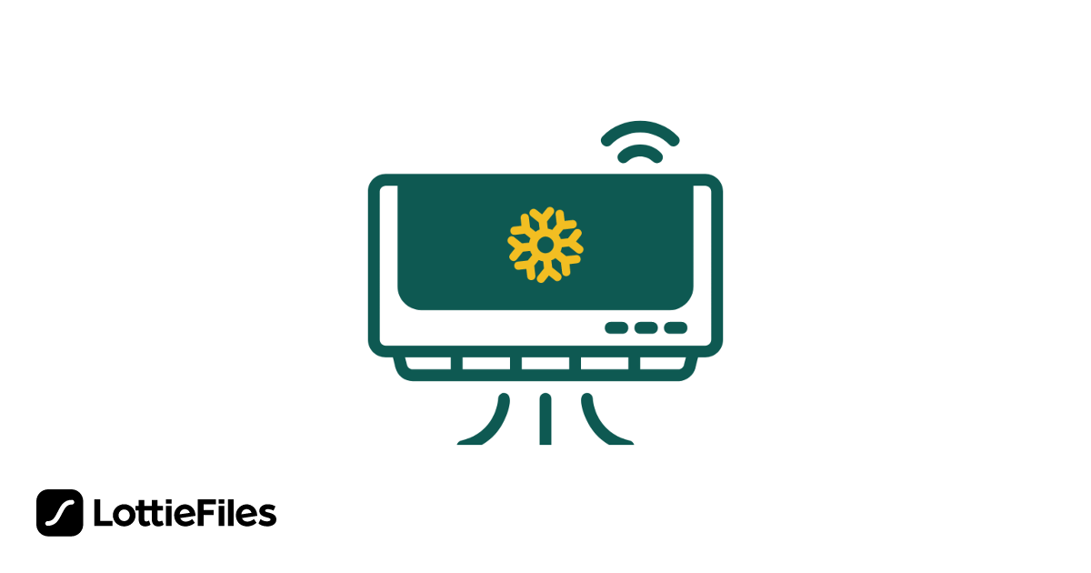 Free air conditioner with smart technology connection Animation by ...