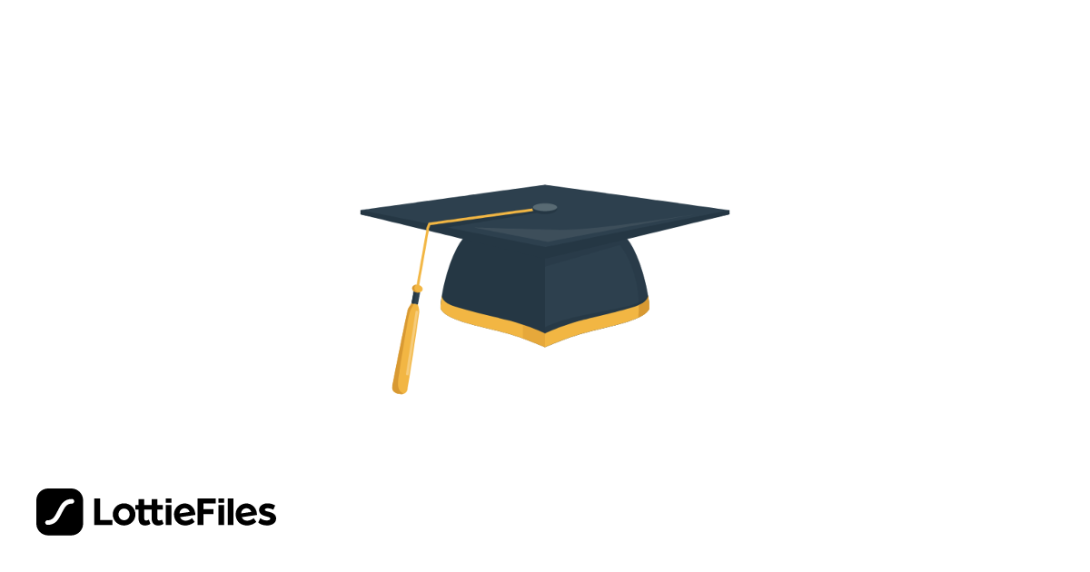 Free Graduation Hat Animation by Animo Arts | LottieFiles