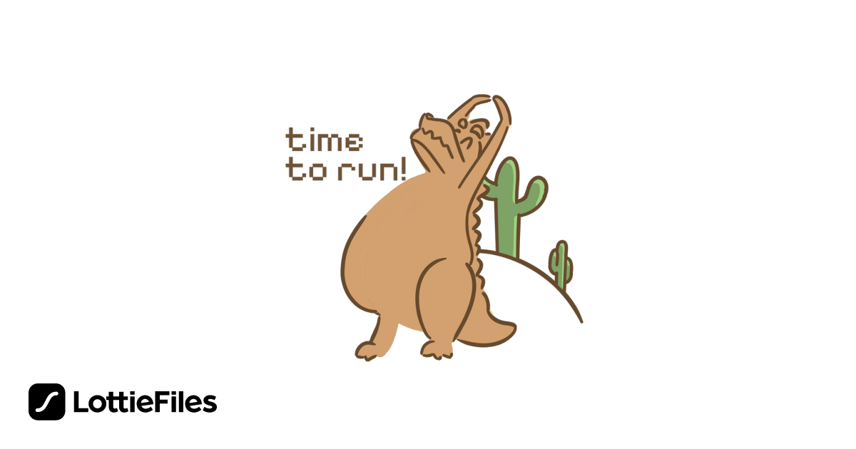 Free Runner Dino Animation by Lucas | LottieFiles
