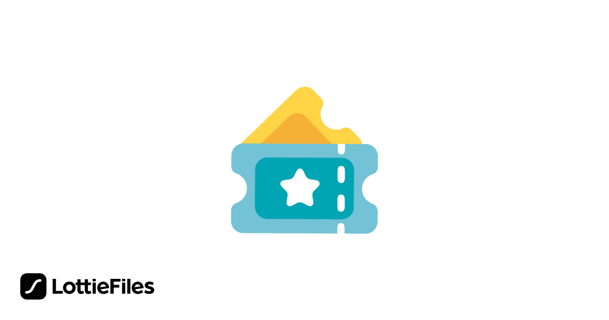 Free ticket blue Animation by Giovana | LottieFiles