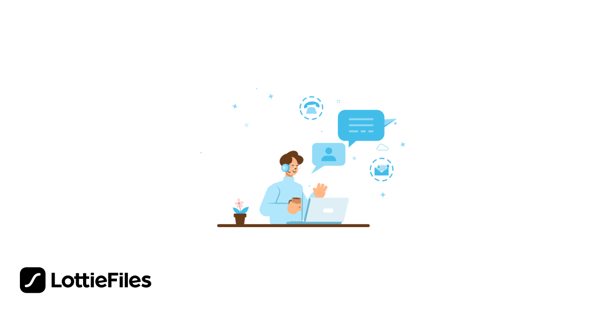 Free Video call & remote working Animation by Asad Hussain | LottieFiles