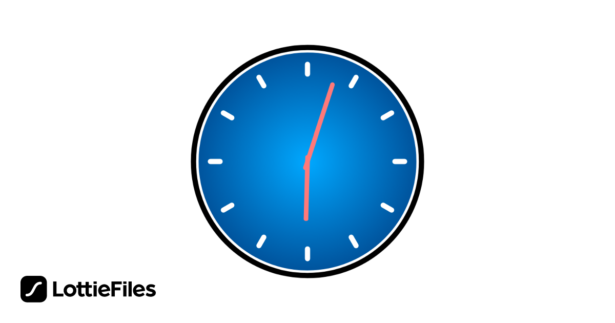 Free Clock Animation by DiloFXEye | LottieFiles